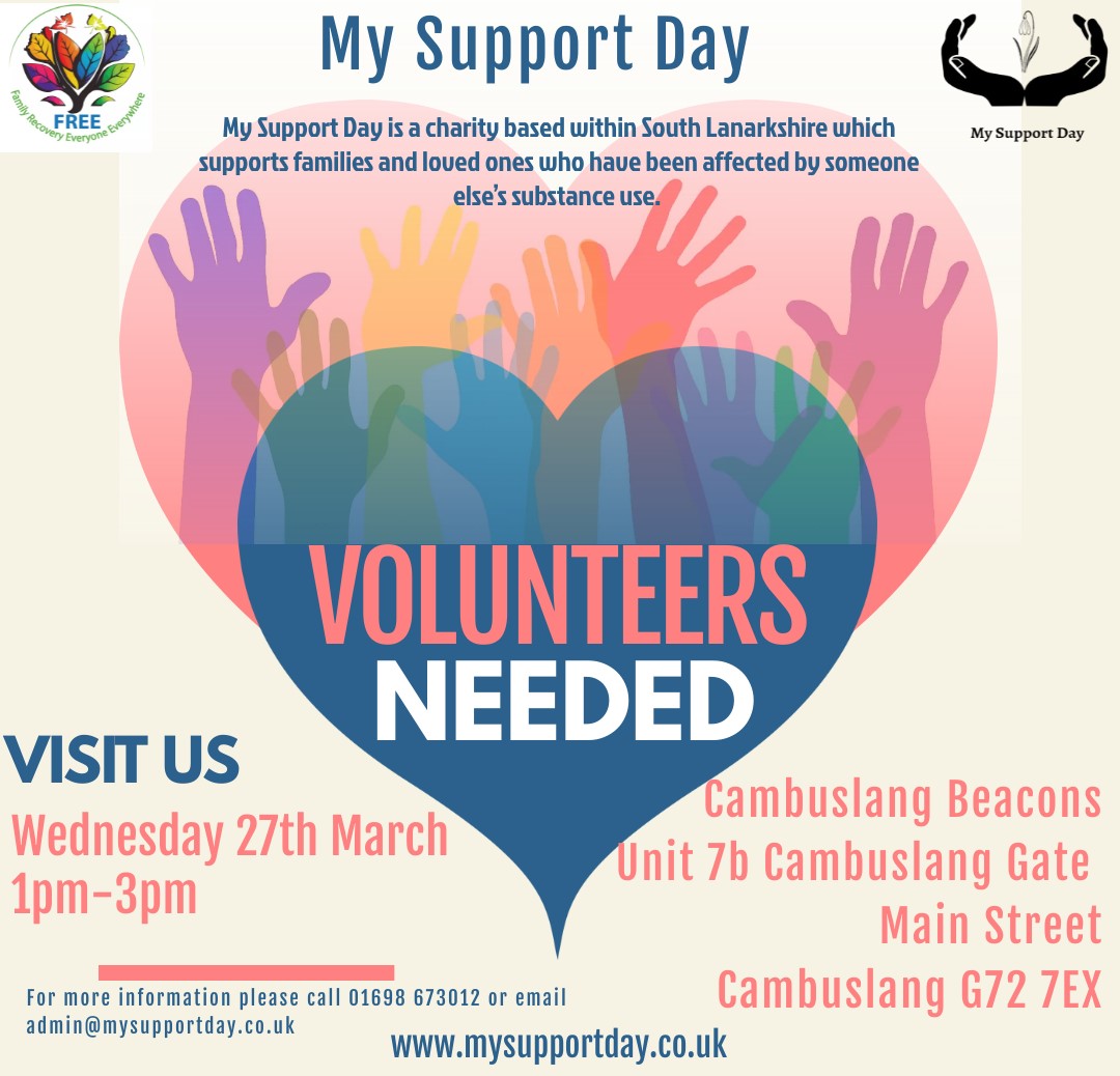 My Support Day – Volunteers Needed – South Lanarkshire ADP